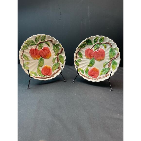 Omnibus | Dining | Vintage Omnibus Japanese 3d Red Apple Plates Set Of ...